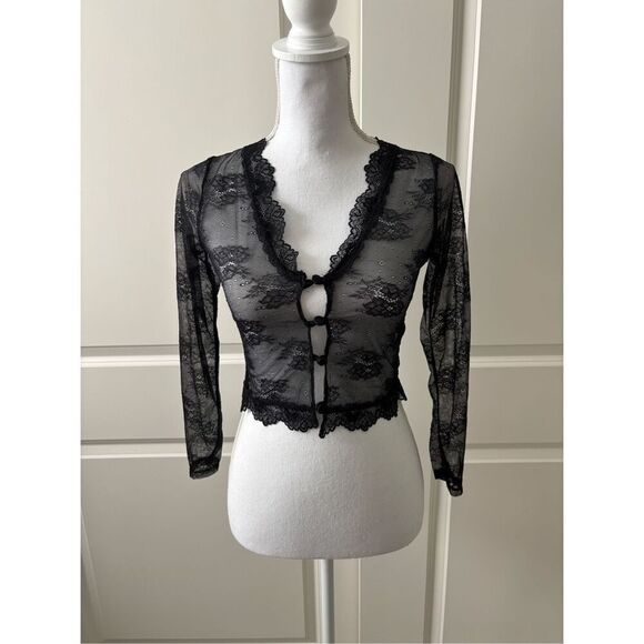 Seven Til Midnight | Sweaters | Seventil Midnight Lace Layer Piece ...